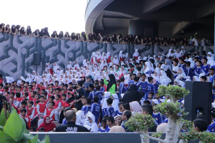 Ribuan Siswa Ikuti Peringatan Siaga Bencana di Museum Tsunami Aceh