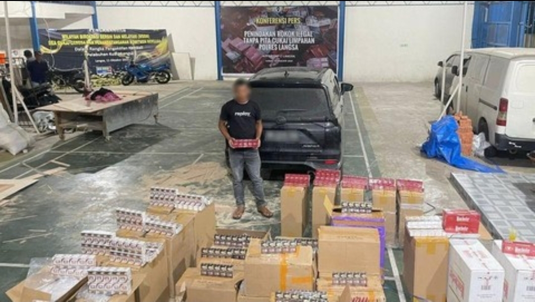 Bea Cukai Langsa Amankan 332 Ribu Batang Rokok Ilegal