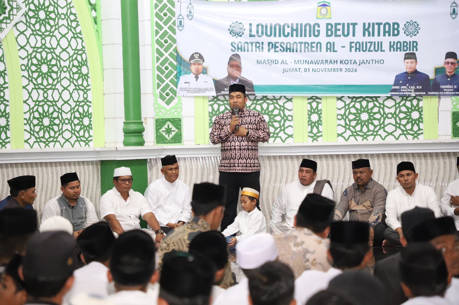 Pj Bupati Muhammad Iswanto Lounching Beut Kitab Santri Pesantren Al Fauzul Kabir